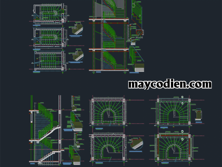 Link Tải Thư Viện CAD Cầu Thang Đầy Đủ Và Mới Nhất Năm 2022