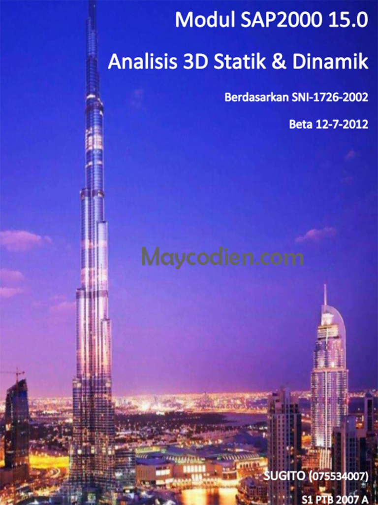 Tải SAP 2000 V15 Link Google Drive Đã Test 100%